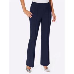 Lady Damen Webhose, blau, Gr. 36, unifarben, 63% Polyester, 34% Viskose, 3% Elasthan, Hosen