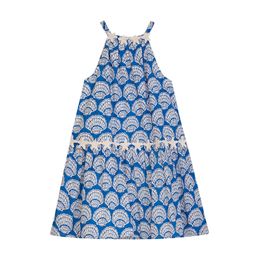 DANAMADE M&auml;dchen Sommerkleid "DANAMADE Dresses DANOUK", blau, Gr. 128, Obermaterial: 100% Baumwolle. Futter: 100% Baumwolle, Kleider