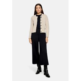 Betty Barclay Damen Strickjacke "Damen mit aufgesetzten Taschen", beige, Basic, Gr. 42, Strick, Obermaterial: 65% Polyacryl, 35% Polyamid,