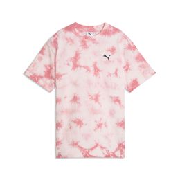 Puma Kinder T-Shirt "Essentials Relaxed Tie Dye T-Shirt Jugendliche", rosa, Gr. 140, Obermaterial: 100% Baumwolle. Rippe: 96% Baumwolle, 4% Elasthan,