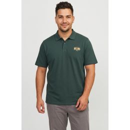 Jack & Jones PlusSize Herren Poloshirt "JJAERO POLO SS PLS"scarab, Gr. 6XL, JACK & JONES PLUSSIZE, bedruckt, Jersey, Obermaterial: 100% Baumwolle, Shirts, Baumwolle,