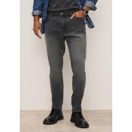 Bruno Banani Herren Slim-fit-Jeans "Liam"dunkelgrau used, Gr. 34, unifarben, Denim/Jeans, Obermaterial: 55% Baumwolle, 33% Polyester, 10% Viskose, 2%