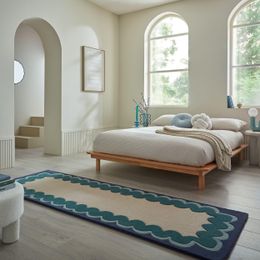 Wollteppich FLAIR RUGS, B:80cm H:8mm L:230cm, beige, Oberfl&auml;che: 100% Wolle. R&uuml;ckseite: 100% Baumwolle, Teppiche, "Wiggle Wollteppich"