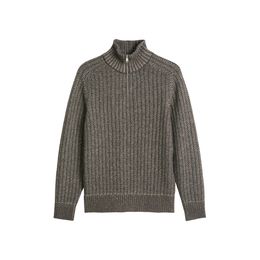 Marc O'Polo MARC O'POLO Herren Rollkragenpullover "aus Bio-Baumwoll-Schurwoll-Mix", grau, Gr. M, unifarben, Obermaterial: 48% Baumwolle, 41% Schurwolle, 11%