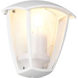 Trio LEUCHTEN Au&szlig;en-Wandleuchte "VENTA, Outdoor Hauswand Fassadenbeleuchtung, exkl 1x E27 max 10W, IP44", 1, H: 20cm, 1 Stk., wei&szlig;, Leuchten,