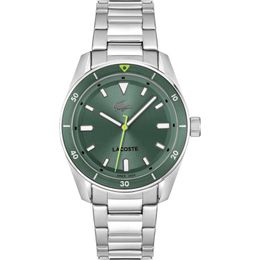 Lacoste Herren Quarzuhr "BOSTON", silber, Armbanduhren, Armbanduhr, Herrenuhr, Edelstahlarmband, analog