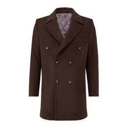 RICANO Herren Kurzmantel "Mantel Giorgio", braun, Gr. L, Obermaterial: 60% Wolle WO. 40% Polyester PES. Futter: 100% Polyester PES., M&auml;ntel,