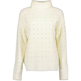 Blue Seven Damen Strickpullover "Rollkragenpullover"0101, sanftes wei&szlig;, Gr. 48, 68% Polyacryl, 28% Polyester, 4% Elasthan, Pullover