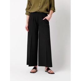 Toni Damen Culotte "Jenny Culotte", schwarz, Gr. 40, unifarben, Jersey, Obermaterial: 70% Viskose CV. 25% Polyamid PA. 5% Elasthan EL., Hosen, mit