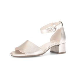 Gabor Damen Riemchensandale "Riemchensandale", Gr. 39gold, Schuhe