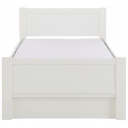 Bett Priess, B:190cm H:85cm L:208cm, wei&szlig;, Schlafzimmer, Betten, "Husum Schlafzimmer Jugendzimmer Rahmenbett", Komforth&ouml;he, hochwertige Premium