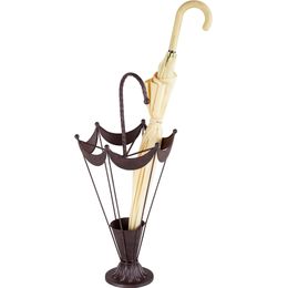 Schirmst&auml;nder AMBIENTE HAUS, B:30cm H:70cm T:30cm, braun, Metall, Regenschirmst&auml;nder, "Antik III"