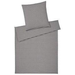 Bettw&auml;sche Elegante, grau, Flanell, Obermaterial: 100% Baumwolle, Bettw&auml;sche, "Inverness", angenehmes Hautgef&uuml;hl