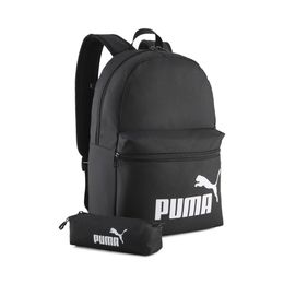 Puma Freizeitrucksack "Puma Phase 20 l Rucksack-Set Erwachsene", B/H/T: 15,5cm x 43,5cm x 14cm, onesizeschwarz, Rucks&auml;cke