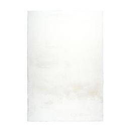Teppich Kayoom, B:160cm H:21mm L:230cm, wei&szlig;, Polyester, Wohnzimmer, Teppiche, "Cross 425", dichter weicher Kurzflor, viele Farben, Wohnzimmer