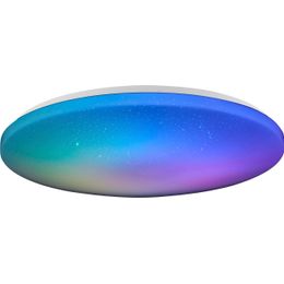Brilliant LED Deckenleuchte "Kieran", 1, &Oslash; 49cm H: 7cm, 1 Stk., bunt, Wohnzimmer, Leuchten, LED-Deckenleuchte, Starry Effekt, &Oslash;49 cm, 4500 lm,