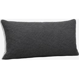 Kissenbezug WOLKENFELD, B:40cm L:80cm, grau, Flanell, Kopfkissen Bezug: 100% Baumwolle, Kissenbez&uuml;ge, "Flanell Baumwolle Kopfkissenbezug - Premium