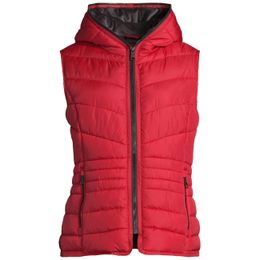 NEW VIEW Damen Steppweste "New View Weste", rot, Gr. M, uni, Obermaterial: 100% Polyester PES. Futter: 100% Polyester PES. 100% Polyester PES.,