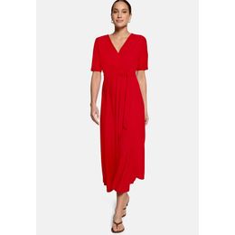 Zero Damen Jerseykleid "Damen mit G&uuml;rtel", rot, Gr. 38, Jersey, Obermaterial: 3% Elasthan, 97% Polyester, Kleider, Material
