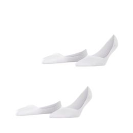 Esprit Damen F&uuml;&szlig;linge "Cotton", Gr. 39, wei&szlig;, Baumwollmischung, unifarben, Socken, elegant, verst&auml;rkt und aus weicher Baumwolle, d&uuml;nn, anti-slip