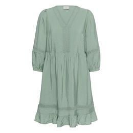 Kaffe Damen Midikleid "Damen Kleid KAcarrie", gr&uuml;n, Gr. 40, Obermaterial: 88% Viskose CV. 12% Polyamid PA., Kleider