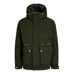 Jack & Jones JACK & JONES Herren Parka "JJEWOLF PARKA JACKET NOOS", gr&uuml;n, Gr. L, unifarben, Web, Obermaterial: 100% Polyester, Jacken, Kunstfaser, regular fit