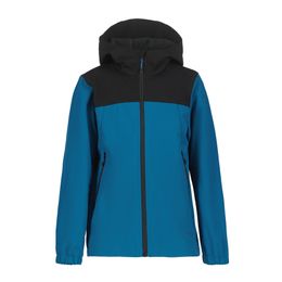 Icepeak Jungen Softshelljacke "Icepeak KONAN JR", blau, Gr. 140, unifarben, Softshell, Obermaterial: 95% Polyester, 5% Elasthan, Jacken,