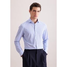 Seidensticker Herren Businesshemd "Schwarze Rose", blau, Gr. 41, bedruckt, 78% Polyamid, 22% Elasthan, Hemden, X-Slim 1/1 Kentkragen Druck