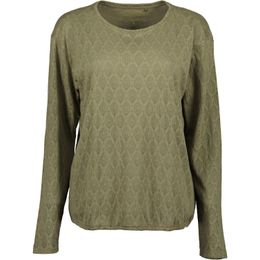 Blue Seven Damen Langarmshirt "Langarmshirt", gr&uuml;n, Gr. 48, 65% Baumwolle, 35% Polyester, Shirts