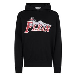 Philipp Plein Herren Sweatshirt "Kapuzen-Sweatshirt", schwarz, Gr. S, Stoff: 89% Baumwolle, 11% Polyester, Sweatshirts