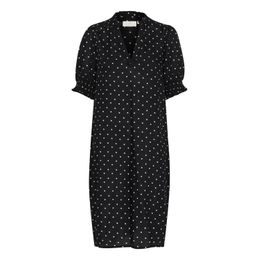 Kaffe Damen Midikleid "Damen Kleid KAbeathe", schwarz, Gr. 34, Obermaterial: 100% Viskose LENZING ECOVERO CV LenzEcov., Kleider