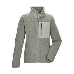 Killtec Damen Fleecejacke "KOW 23 WMN FLC JCKT", grau, Gr. 42, Oberseite: 100% Polyester.R&uuml;ckseite: 100% Polyester, Jacken, Sherpa Fleecejacke,