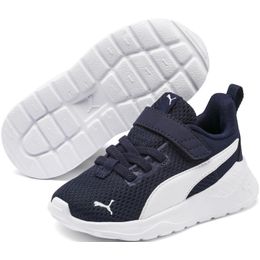 Puma Kinder Sneaker "ANZARUN LITE AC INF", Gr. 26, blau, Textil, unifarben, Schuhe, mit Klettverschluss, mit CMEVA-D&auml;mpfung, aus Textil