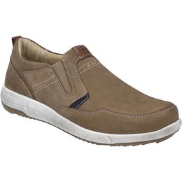 Josef Seibel Herren Slipper "Enrico 4, beige", Gr. 43, grau, Obermaterial: 100% Rindsleder Leather cow., Schuhe