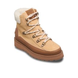 Roxy Damen Winterboots "Azelie", Gr. 7, beige, Obermaterial: 82% Leder, 16% Polyester, 2% Metall. Futter: 100% Polyester. Laufsohle: 100% Gummi.,