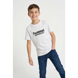 Hummel Jungen T-Shirt, wei&szlig;, Gr. 146, Obermaterial: 100% Baumwolle, Shirts, mit geradem Abschluss, aus Baumwolle, normale L&auml;nge