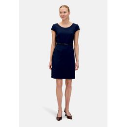 BETTY & CO BETTY & CO Damen Etuikleid "Damen mit G&uuml;rtel", blau, Gr. 38, Obermaterial: 59% Polyester, 37% Viskose, 4% Elasthan. Futter: 100% Polyester, Kleider,