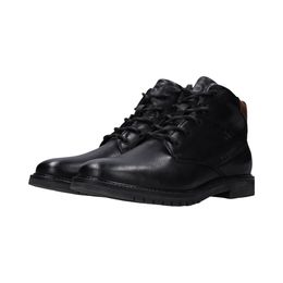 Bugatti Herren Schn&uuml;rstiefelette, Gr. 40, schwarz, Lederimitat, Schuhe, Schn&uuml;rboots mit Profilsohle, schmale Form