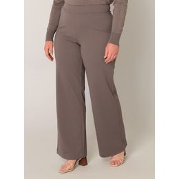 Damen Treggings "Arah", grau, Gr. 50, Base Level Curvy, unifarben, Web, Obermaterial: 97% Polyester, 3% Elasthan, Hosen, Gro&szlig;e Gr&ouml;&szlig;en