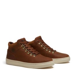 Timberland Damen Schn&uuml;rboots "LISBON HILL - MID LACE SNEAKER", Gr. 44,5medium braun full grain, Leder, Schuhe