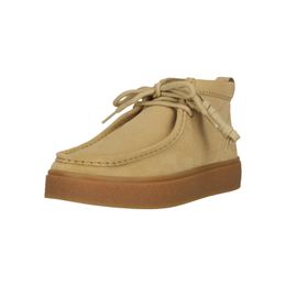 Clarks Damen Stiefel "Boxbee Walla", Gr. 45, beige, Leder, Schuhe, mit rutschfester Gummilaufsohle