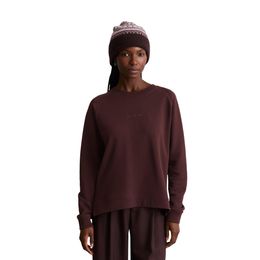 Marc O'Polo Damen Sweatshirt, braun, Gr. XL, MARC O'POLO DENIM, unifarben, Sweatware, Obermaterial: 100% Baumwolle, Sweatshirts, relaxed fit