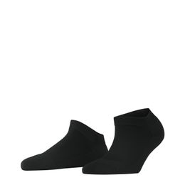 Falke Damen Sneakersocken "ClimaWool", Gr. 41, schwarz, Obermaterial: 44% Polyamid, 28% Schurwolle, 28% Lyocell, unifarben, Socken, mit