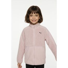 Puma M&auml;dchen Sweatshirt "ESS ELEVATED WINTERIZED RELAXED HALF-ZIP", rosa, Gr. 152, Fleece, Obermaterial: 100% Polyester, Sweatshirts, mit Stehkragen,