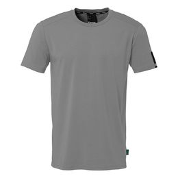Kempa Herren T-Shirt "Shirt STMNT", grau, Gr. L, Obermaterial: 60% Baumwolle CO(Bio). 40% Polyester Pol. recyc.., Shirts