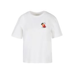 MISS TEE Damen T-Shirt "Miss Tee Ladies Tan Time Tee", wei&szlig;, Gr. M, bedruckt, 100% Baumwolle, Shirts