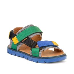 froddo Kinder Trekkingsandale "Ke Flash", Gr. 30, bunt, Leder, Textil, Schuhe, Sommerschuh, Klettschuh, Sandalette, mit drei Klettverschl&uuml;ssen