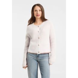 Frieda & Freddies New York Damen Cardigan "Frieda & Freddies Strickjacke", rosa, Gr. 40, FRIEDA & FREDDIES, 32% Alpaka, 32% Wolle, 30% Polyamid, 6% Elasthan, Strickjacken