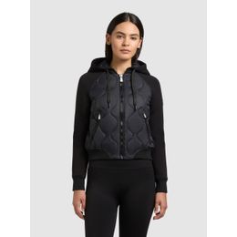 Khujo Damen Steppjacke "MALAYA", schwarz, Gr. L, unifarben, Web, 100% Nylon, Jacken