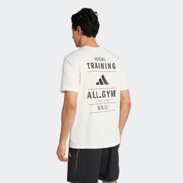 Herren T-Shirt "M TR CAT G T", wei&szlig;, Gr. S, adidas Performance, Obermaterial: 65% Polyester, 35% Baumwolle, Shirts, mit climacool Technologie,